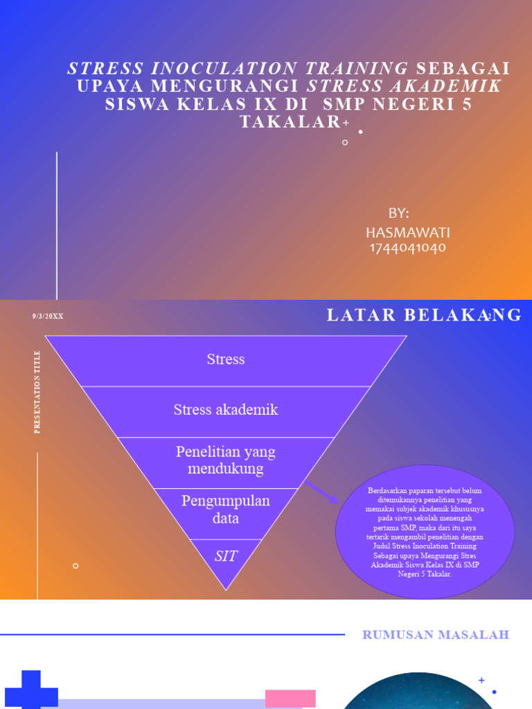 Stress Inoculation Training Sebagai Upaya Mengurangi Stress Akademik | PDF