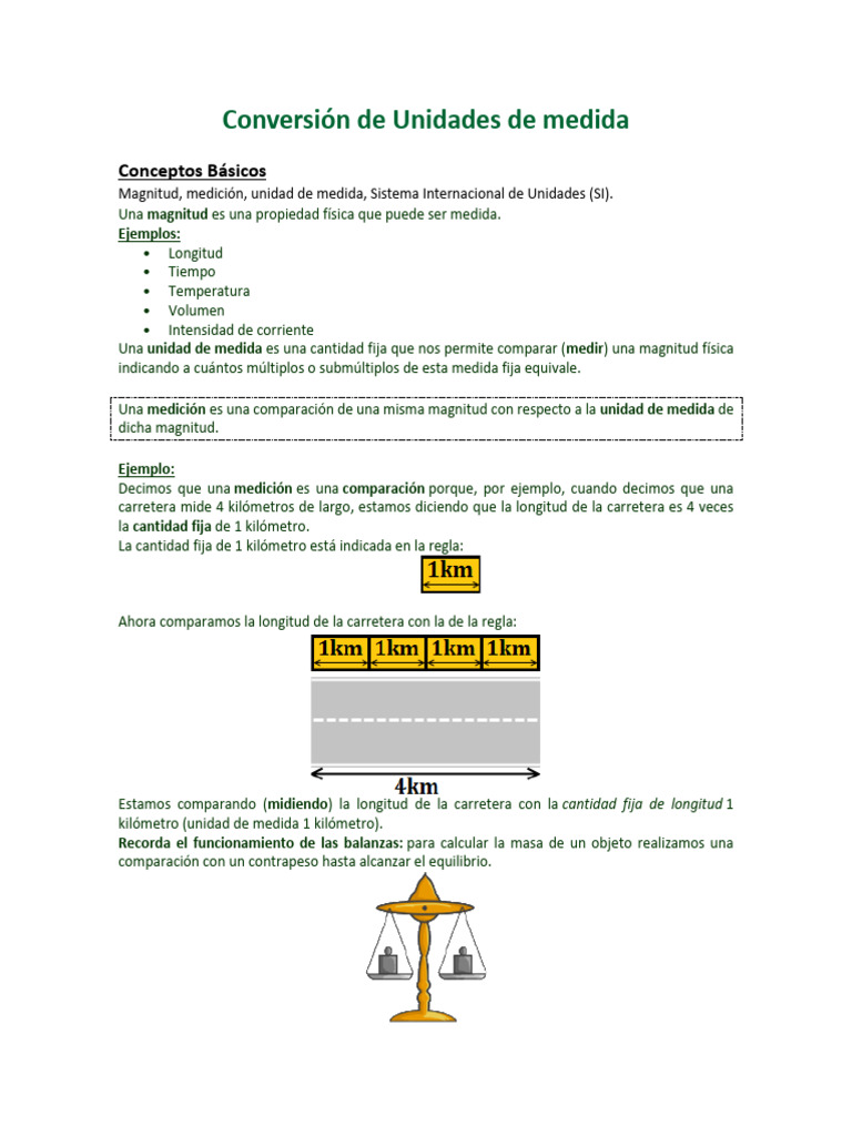 Conversión de Unidades de Medida - ALUMNO | PDF | Medición | Volumen