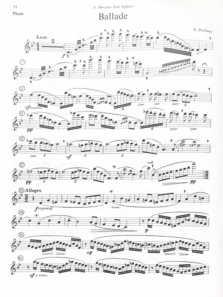 Ballade A. Perilhou | PDF