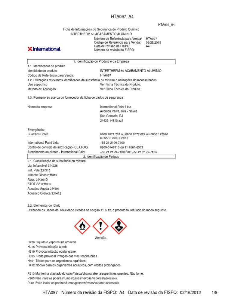 Fispq - Intertherm 50 Acabamento Aluminio | PDF