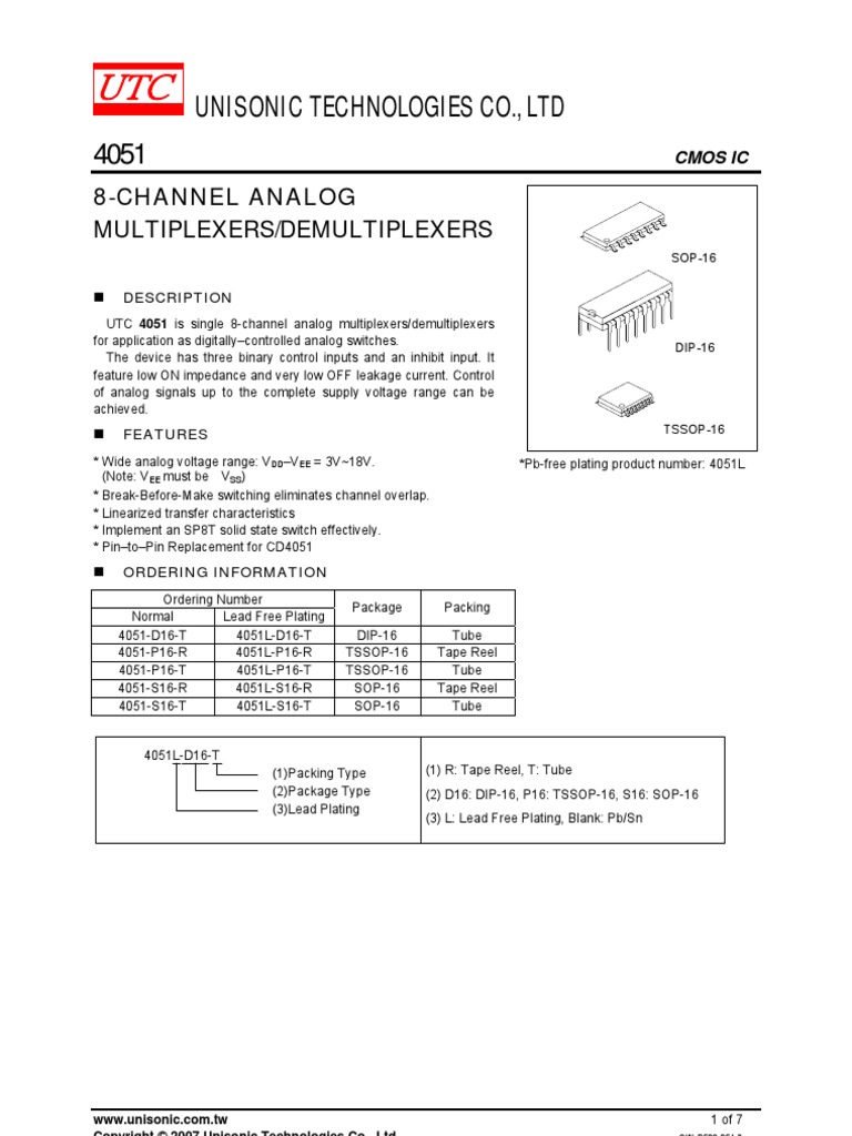 Datasheet | Cmos | Vacuum Tube