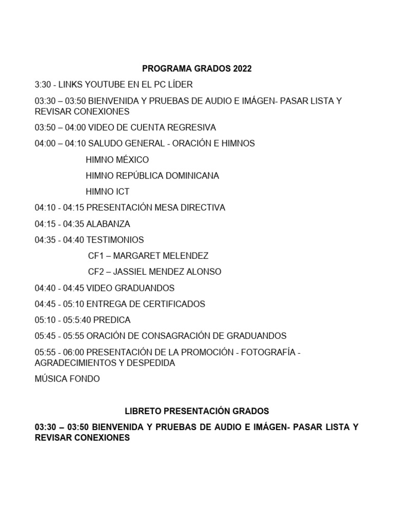 Libreto Grados 2022 | PDF | Dios | Concepciones de dios