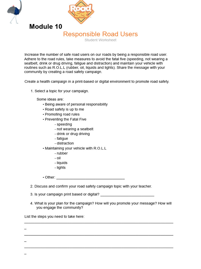 Road Safety Campaign Planning Guide | PDF | Road Traffic Safety | Road ...
