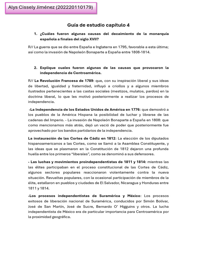 Guia Cap 4 | PDF | Guatemala | México