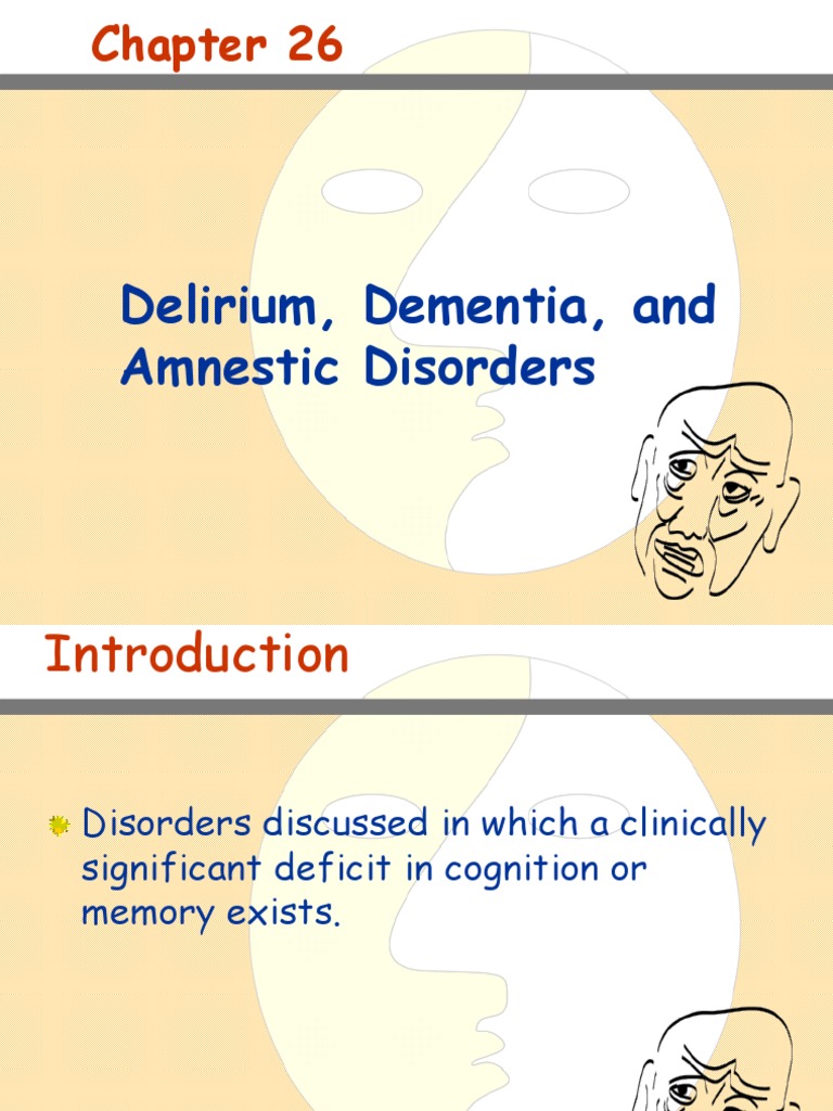 Understanding Cognitive Disorders: An In-Depth Look at Delirium ...