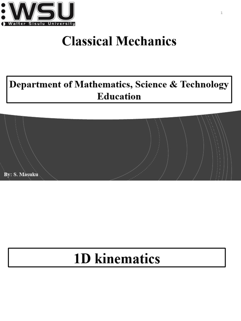 Classical Mechanics - 2nd Year | PDF | Force | Velocity