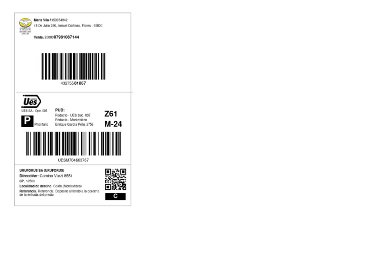 Shipment Labels 240409201845 | PDF