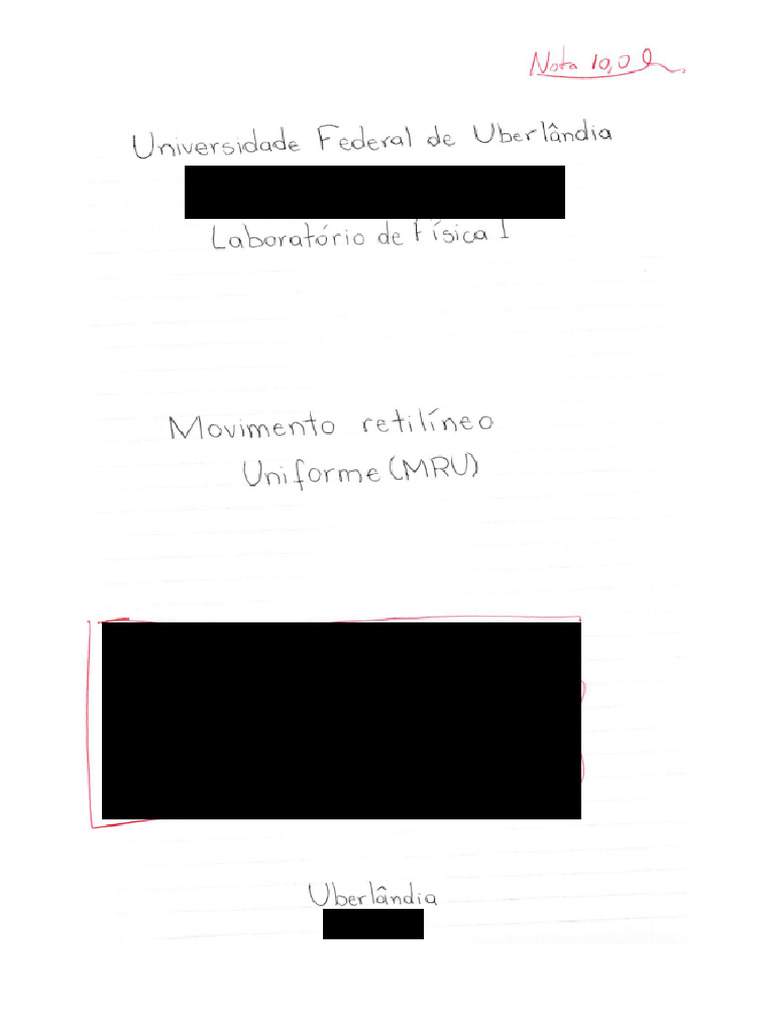 Exemplo Relatorio Mru Completo | PDF