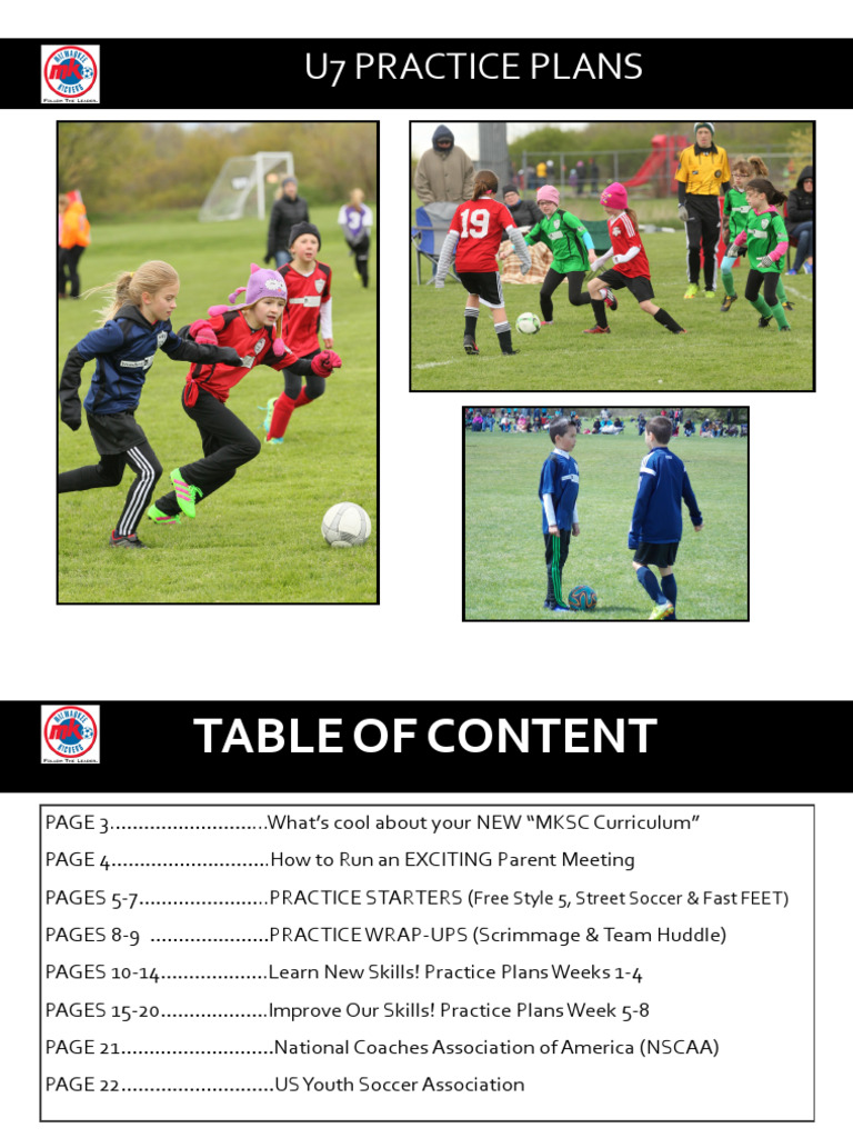 U7 Practice Plans | PDF | Team Sports | Sports