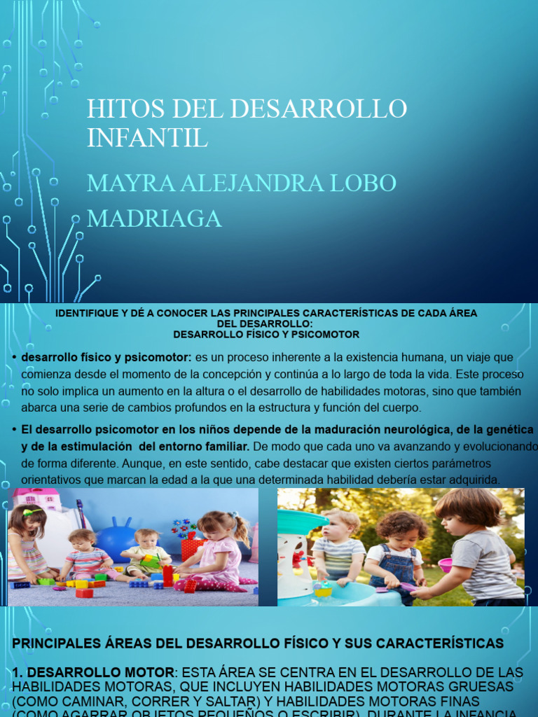 Hitos Del Desarrollo Infantil | Descargar gratis PDF | Aquisición de ...