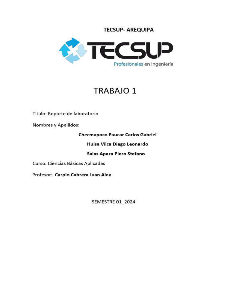 Trabajo 1: Tecsup-Arequipa | PDF