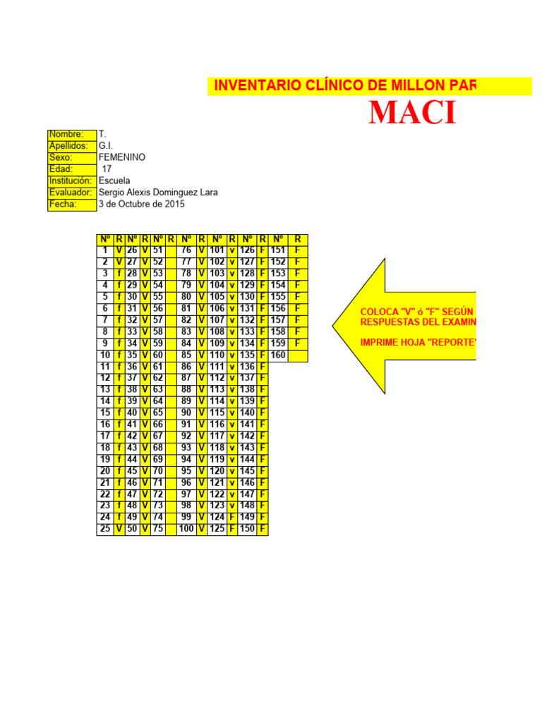 Corrección Inventario (MACI) (Form. Alt.) | PDF