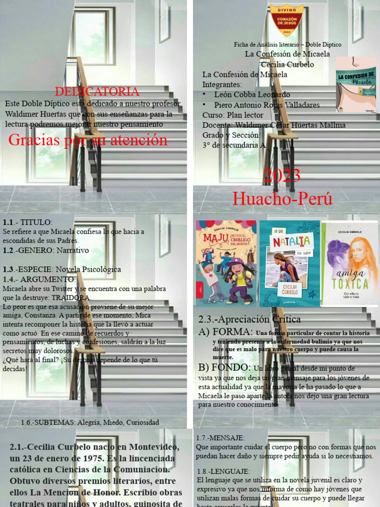 Obra La Confesion de Micaela | PDF