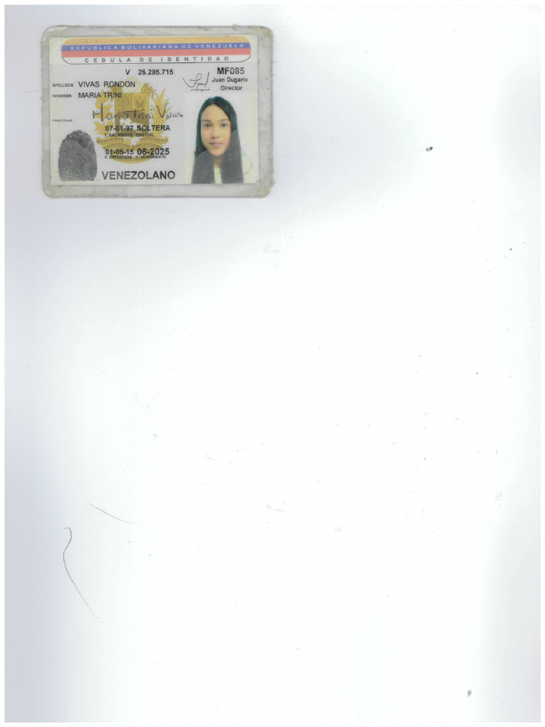 CÉDULA MARÍA VIVAS | PDF