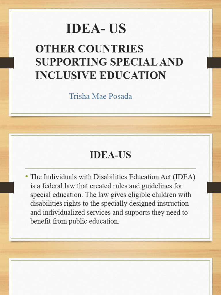 Idea Usprof - Educ.2 | PDF | Special Education | Individualized Education Program