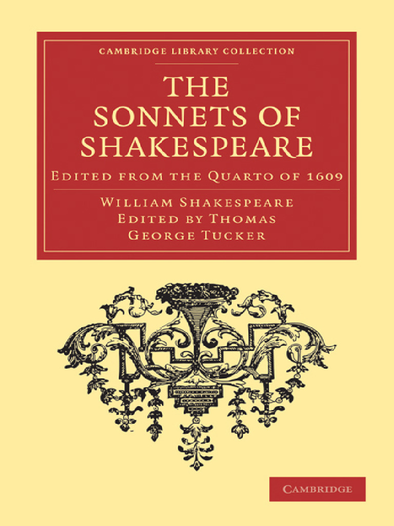 The Sonnets of Shakespeare Edited From The Quarto of 1609 | Download ...