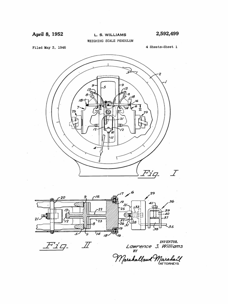US2592499 | PDF | Pendulum | Weight