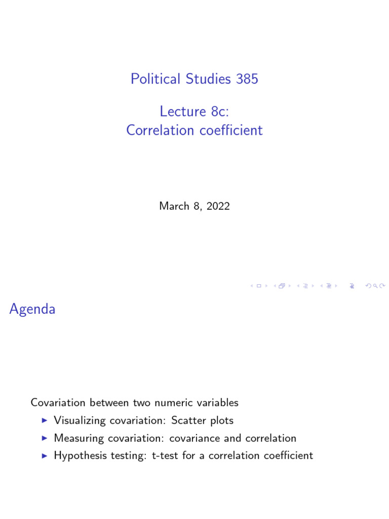 Understanding Correlation Coefficient Basics | PDF | Covariance ...