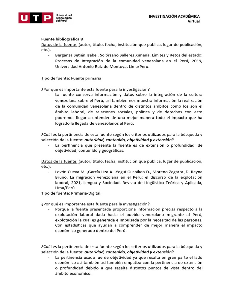 Av 1 | PDF | Perú | Venezuela