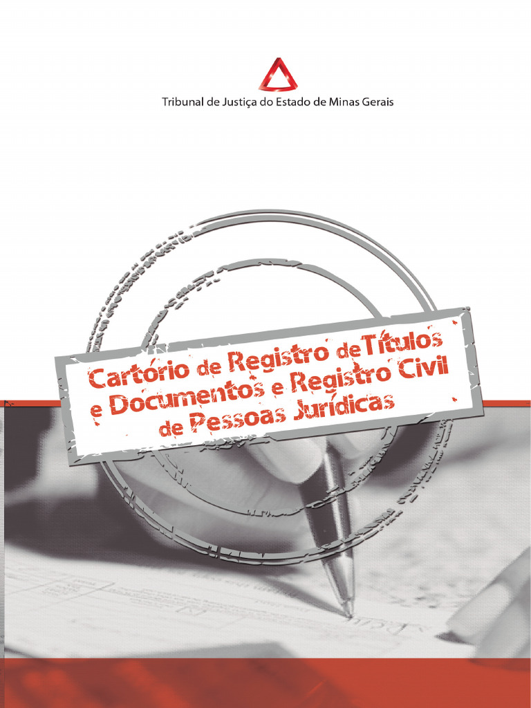 Cartilha - Registro de T - Tulos e Documentos e Registro Civil de Pessoas Juridicas | PDF ...