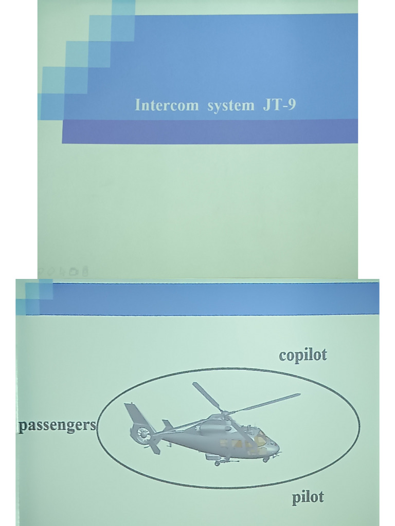 JT-9 Intercom System | PDF