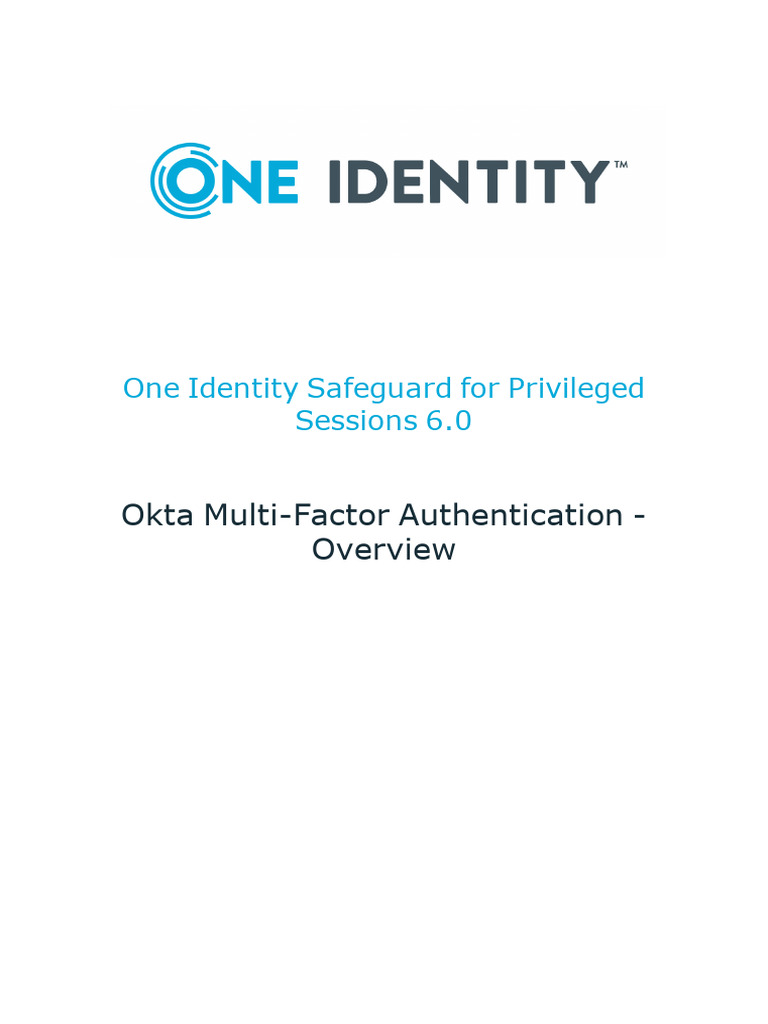 SPS 6.0 OktaMulti-FactorAuthentication-Overview | PDF | Secure Shell ...