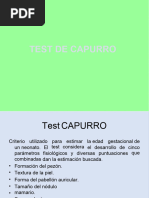 Test de Capurro | PDF | Infantes | Ciencias de la Salud