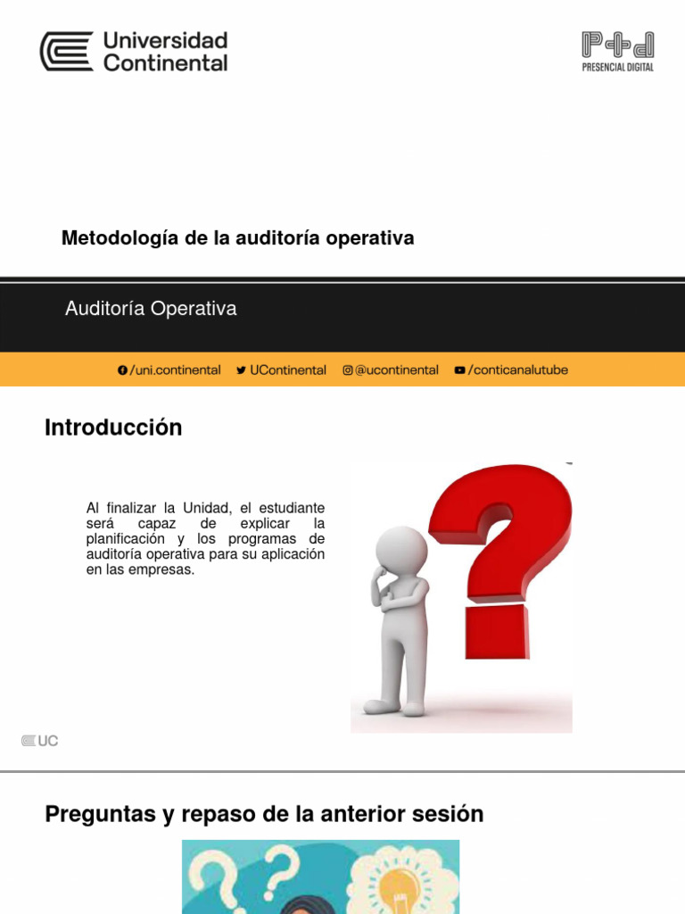 Semana 4 - Unidad 2 AO | PDF | Planificación | Auditoría