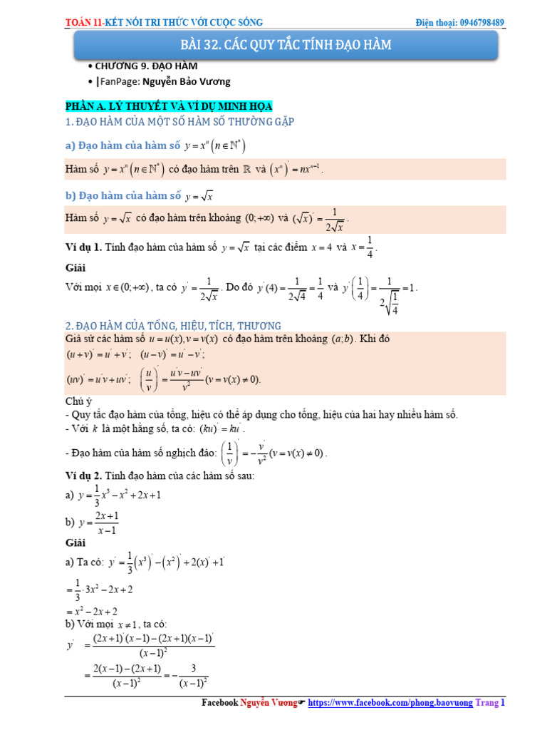 Bai-32-Cac Quy Tat Tinh Dao Ham -CH | PDF