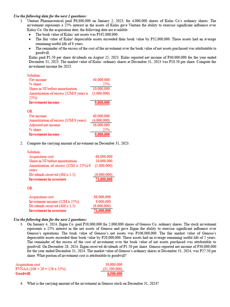 ACCTG-202-A-PRELIM-EXAM-WITH-SOLUTION | PDF | Book Value | Preferred Stock