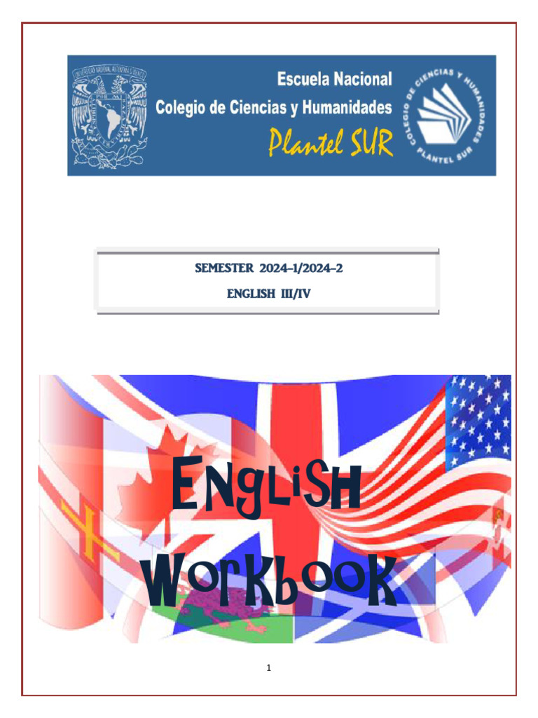 English III Workbook 2024-1-2 | PDF | Syllable | Verb