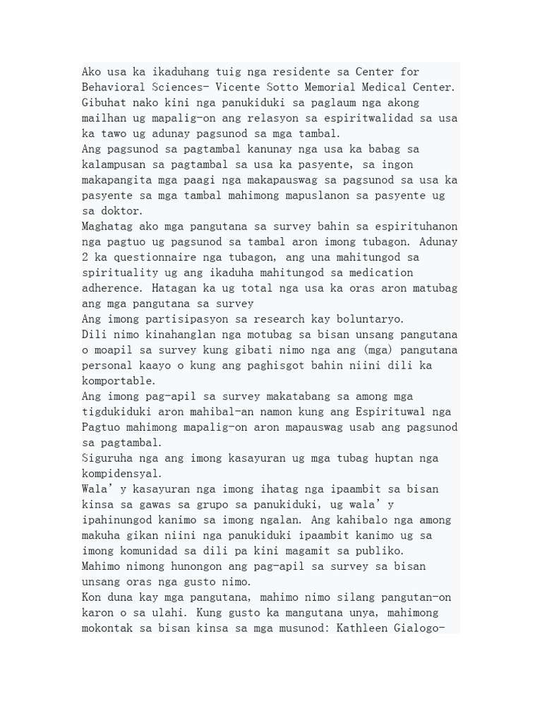 Bisaya Consent | PDF