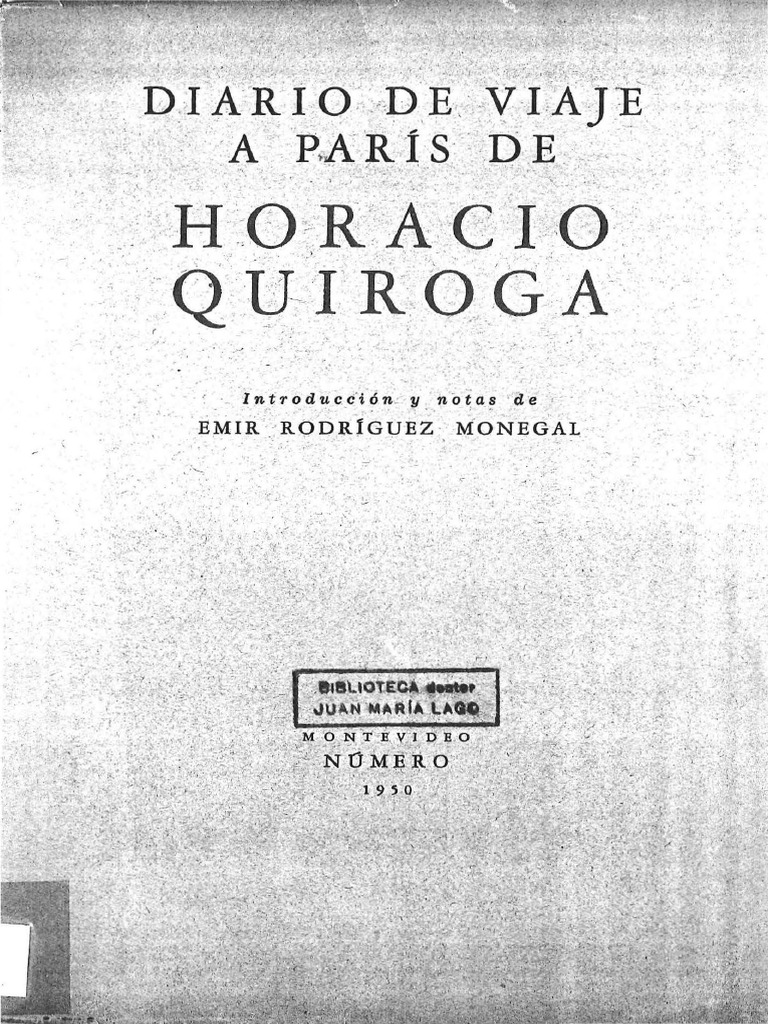Horacio Quiroga Lecturas | PDF