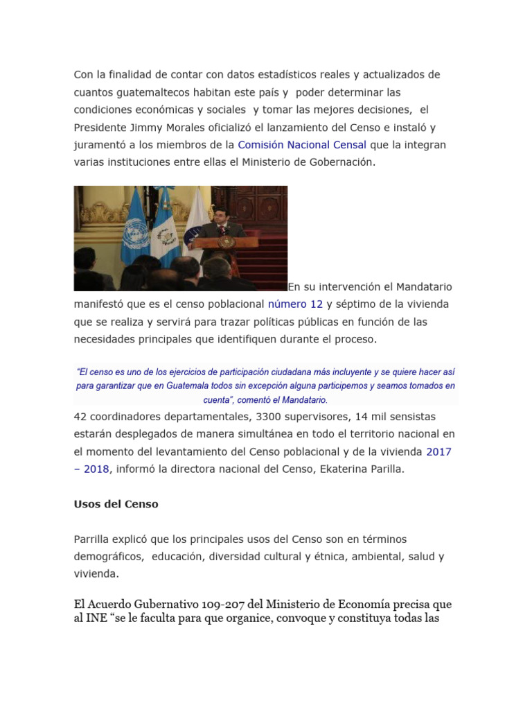 Censo 2018 | Descargar gratis PDF | Guatemala | Censo
