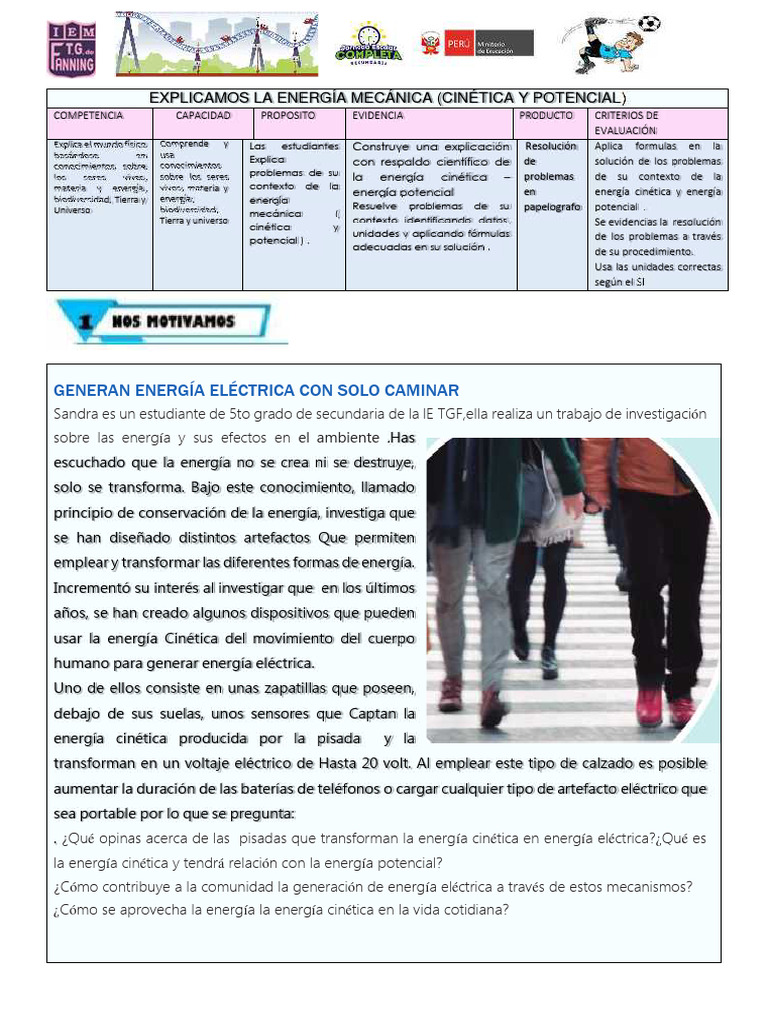 Energía Potencial y Cinetica | PDF | Energía potencial | Energía cinética