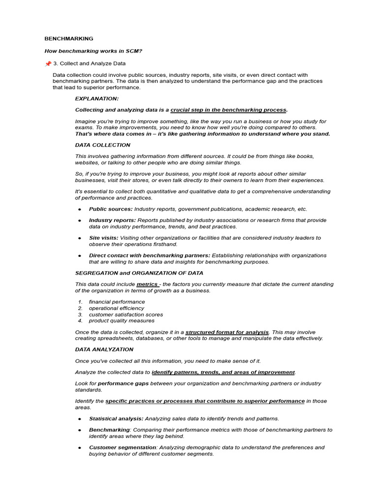 Benchmarking Reporting Script | PDF | Benchmarking | Performance Indicator