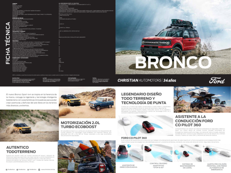 Brochure Bronco Digital | PDF | Tracción en las cuatro ruedas | Coche