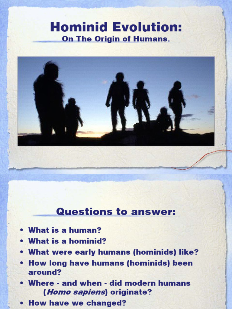 Human Evolution | PDF | Homo | Hominidae