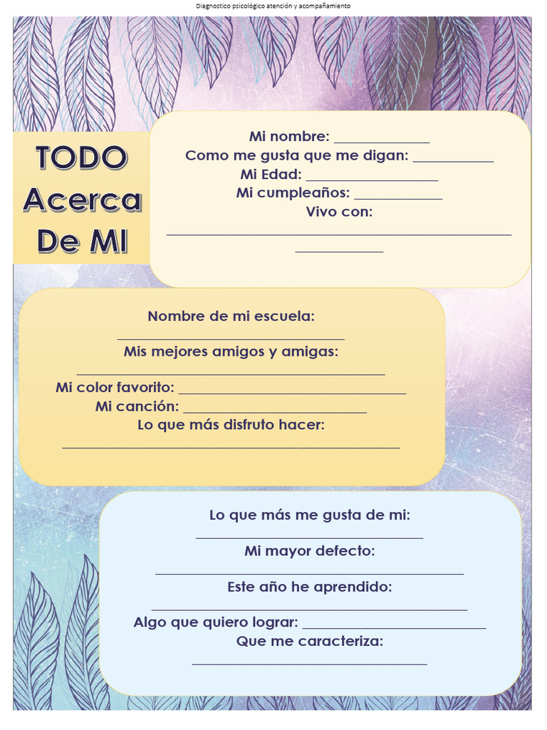 Actividad - Todo Acerca de Mi | PDF