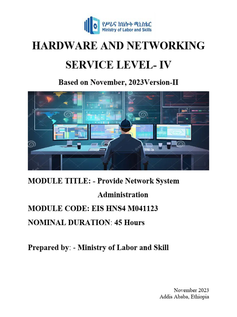 M04 - Providing Network Systems Administration | Download Free PDF | Backup | Information Security