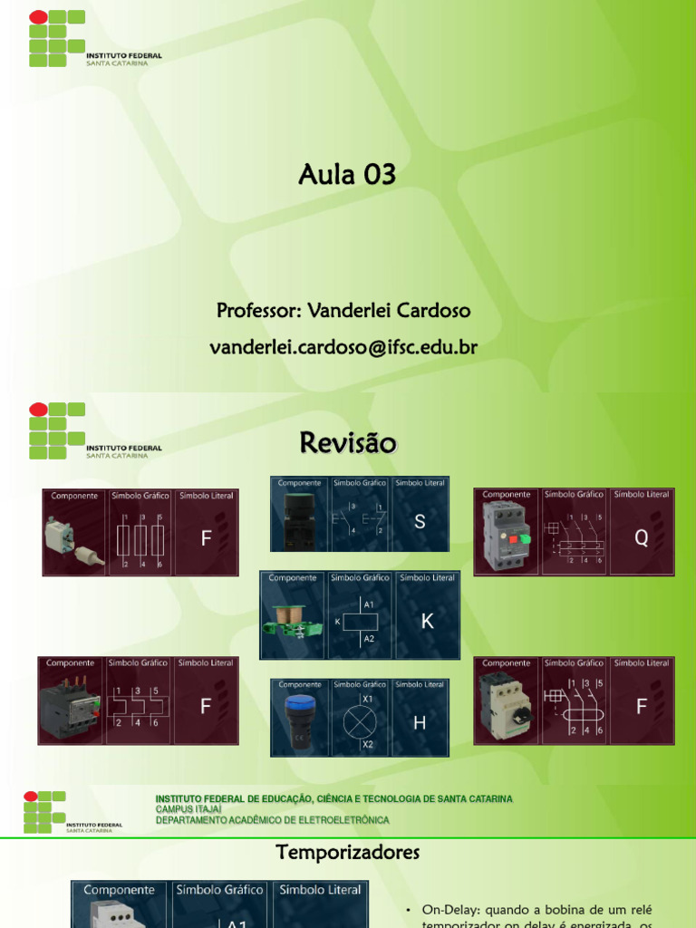 Aula3 - Acionamentos EXCELENTE APOSTILA | PDF | Fusível (elétrico) | Relé