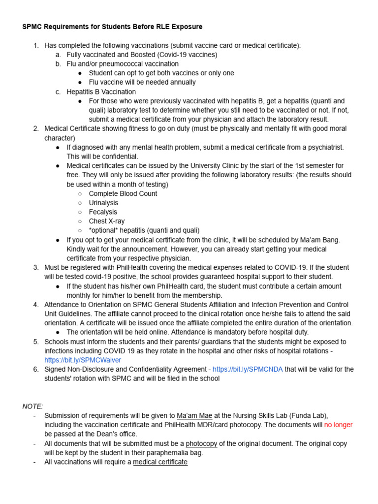 RLE Orientation | PDF | Hepatitis | Vaccines