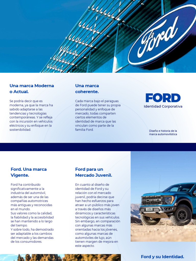 Identidad Corporativa Actividad 9 | PDF | Marca | Compania de motores ford