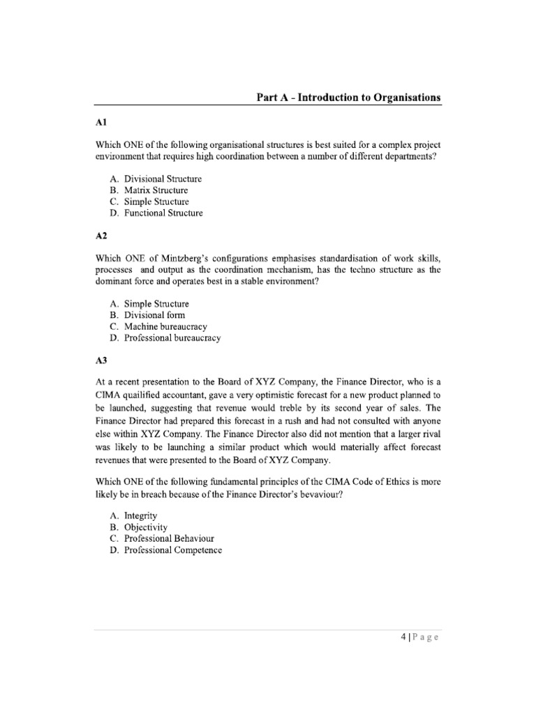 E1 Exam Practice Kit 1 | PDF