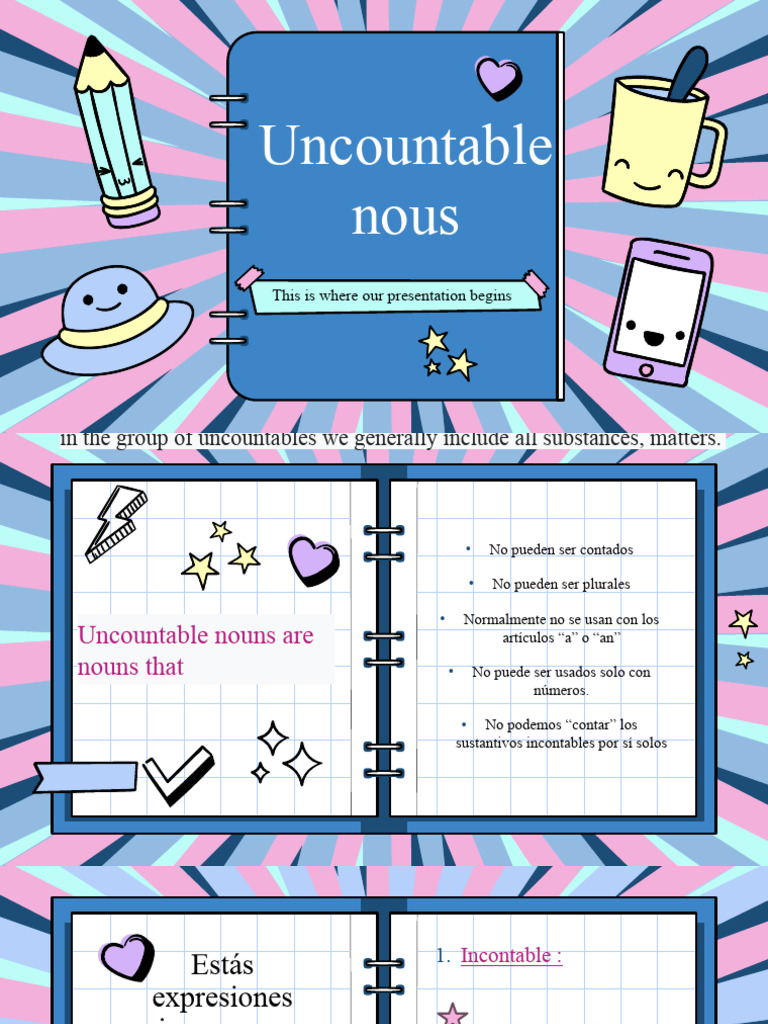 Sustantivos No Contables . | PDF Sustantivos No Contables . | PDF
