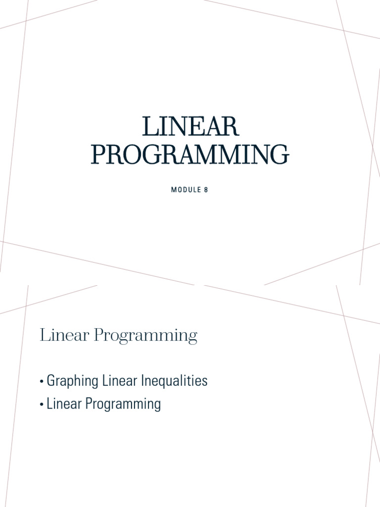 8.1 Graphing Linear Inequalities 3133 | PDF | Linear Programming | Computational Complexity Theory