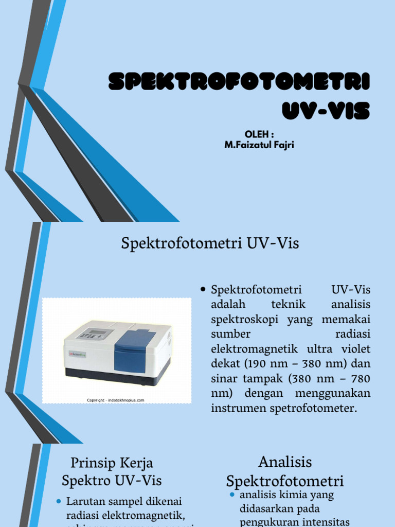 366790944-Spektrofotometri-Uv-Vis - PPTX 20240402 204349 0000 | PDF | Metode & Bahan Ajar ...