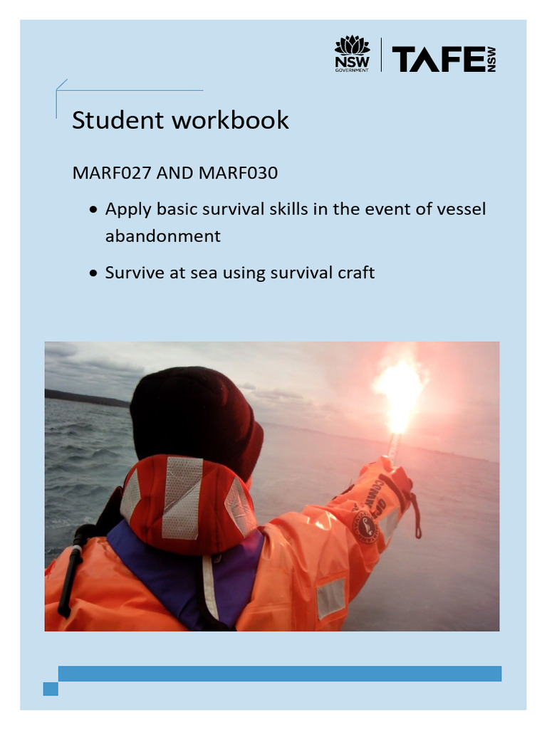 Apply Basic Survival Skills in the Event of Vessel Abandonment ...