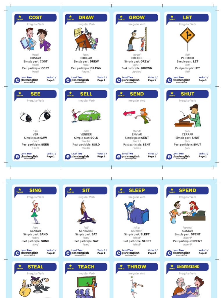 Level 2 Verbs 1 STUDENTS | PDF