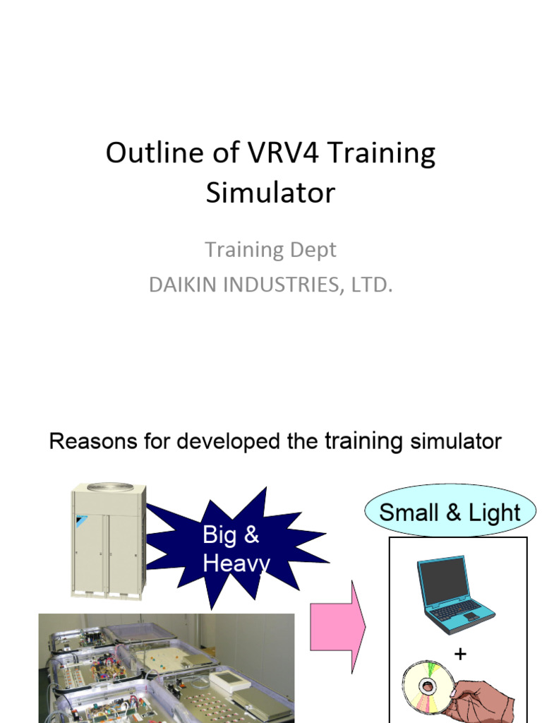 3. Outline of VRV4 Training Simulator & 3D | PDF | Computing | Equipment